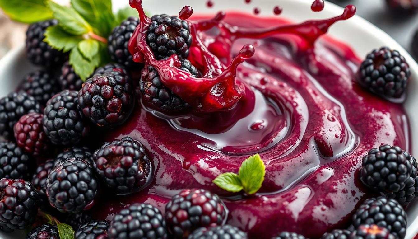 Chocolate Cake with Blackberry Swiss Meringue Buttercream